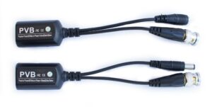 spt 15-u1010 passive power and video balun (black)