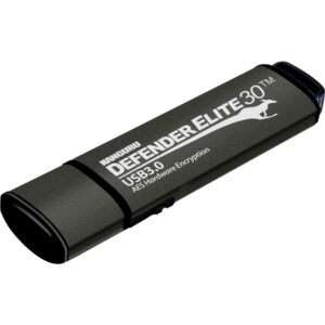 defender elite30, hardware encrypted, secure, superspeed usb 3.0 flash drive,,black