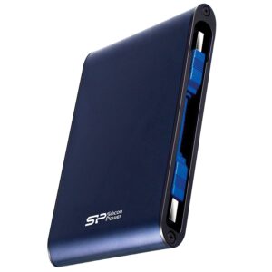 silicon power 2tb rugged portable external hard drive armor a80, waterproof usb 3.0 for pc, mac, xbox and ps4, blue