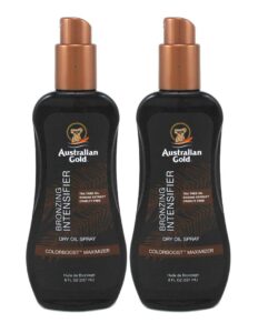 australian gold intensifier bronzing dry oil spray 8 ounce (pack of 2)