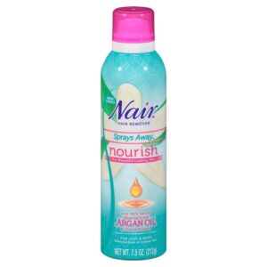 nair hair remover body spray, arm, leg and bikini hair removal spray, 7.5 oz can