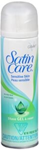 gillette satin care shave gel sensitive skin 7 oz (pack of 9)