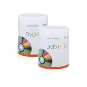 memorex dvd-r 4.7gb multipack 2 - 100 pack spindles, 200 discs total