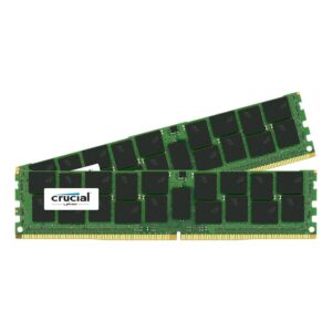 crucial 32gb kit (16gbx2) ddr4-2133 mt/s (pc4-2133) cl15 dual ranked x4based ecc registered server memory ct2k16g4rfd4213