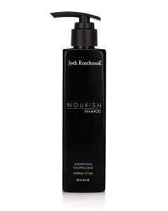 josh rosebrook nourish shampoo - moisturizing shampoo formulated for all hair textures and types, and for balanced to dry scalp types - 240 ml - 8 oz