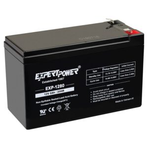 expertpower® 12v 8ah sealed lead acid (sla) battery replacement for apc back-ups es 550va back-ups pro 1300/1500 liftmaster csl-24vdc slider gate opene - f2 terminals