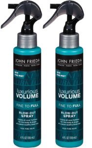 john frieda luxurious volume fine to full blow out spray, 4 fluid ounce (pack of 2)