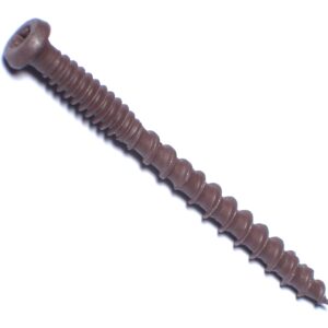 hard-to-find fastener 014973438005 composite deck screws, 10 x 2-1/2 brown, piece-25