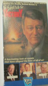 no substitute for victory {vhs video} 1987 - video gems #5131 - john wayne