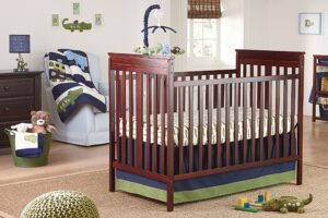 nojo alligator blues 4 piece crib set