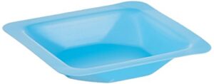 heathrow scientific hs120222 weigh boat, anti-static, square, small, blue (pack of 500)