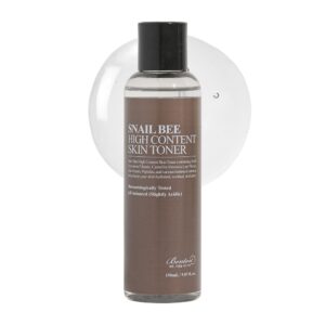 benton snail bee high content skin (toner) - snail secretion filtrate & bee venom - moisturizing & soothing toner for oily, acne-prone skin - dermatologically tested, 5.07 fl. oz.