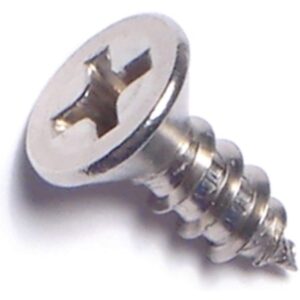 hard-to-find fastener 014973195847 phillips flat wood screws, 8 x 1/2, piece-30