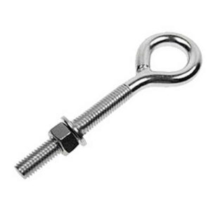 us cargo control plain eye bolt welded stainless steel - 1/4 in x 6 in