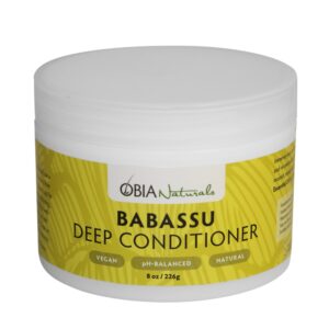 obia naturals deep conditioner - babassu oil, 8 fluid ounces - moisturizing, protein-free, repairs dry, damaged, textured, curly, natural hair - sulfate-free, vegan