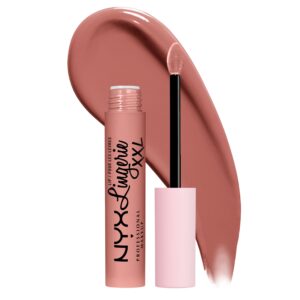 nyx professional makeup lip lingerie xxl matte liquid lipstick - undress'd (pink nude)