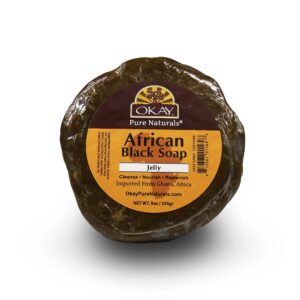 okay african black jelly soap 9oz