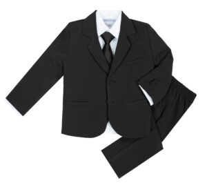 spring notion baby boys' classic fit formal black dress suit set 6m (small)