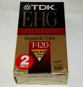 tdk extra high grade t-120 (2 pack)