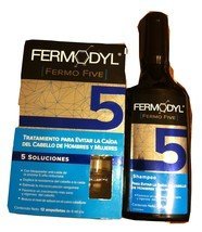 fermodyl fermo five set de tratamiento (12 ampolletas) y shampoo