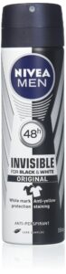 nivea for men invisible power anti-perspirant spray 150ml (6 pack)