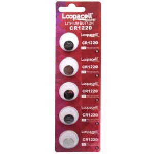 loopacell watch/electronic battery, 3v cr1220 10 batteries (lithium button cell)