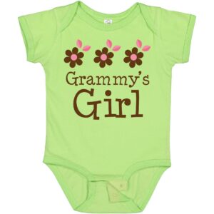 inktastic grammy's girl daisies baby bodysuit 18 months lime green 10d6e