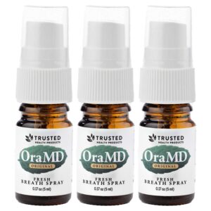 oramd fresh breath spray for gum health - 3-pack, bad breath treatment, periodontal disease therapy, fights oral pathogens, reduces gum pockets & plaque build-up