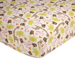 carter's jungle collection fitted crib sheet