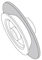 diaphragm for a-dec - fits: air and water filter regulator add025