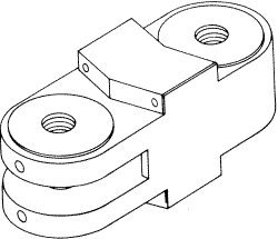 arm adapter for pelton & crane (rear arm to arm knuckle) pca644