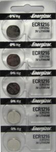 energizer 5 cr1216 ec1216 3v lithium electronic mercury free batteries