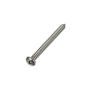 18-8 stainless steel sheet metal screw, plain finish, pan head, phillips drive, type a, 10 thread size, 1 3/4" length (pack of 50) (fits tuf-tite risers and lids)