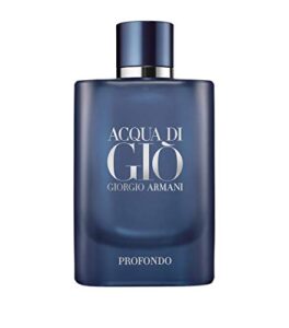 giorgio armani acqua di gio profondo for men eau de parfum spray, multi-color, 4.2 fl oz