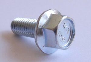 amz clips and fasteners (25) m8-1.25 x 20mm jis hex head flange bolt - small head, class 10.9 zinc