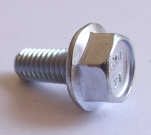 (15) m6-1.0 x 14mm jis hex head flange bolt - small head, class 10.9 zinc