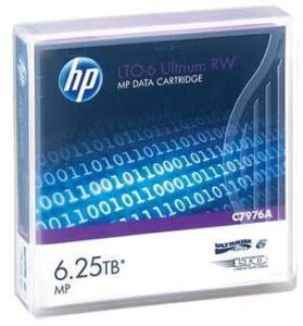 5-pack hp lto 6 ultrium c7976a (2.5/6.25 tb) data cartridge