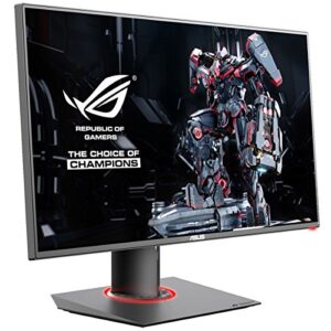 asus rog swift 27" 1440p gaming monitor (pg278q) - qhd (2560 x 1440), 144hz, 1ms, g-sync, usb 3.0, displayport, pivot, tilt, swivel, height adjustable