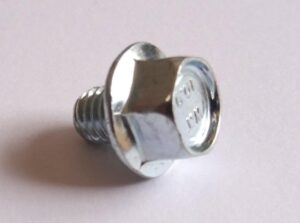 (15) m8-1.25 x 10mm jis hex head flange bolt - small head, class 10.9 zinc