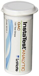 lamotte 3072-j qac test strip, 100/vial