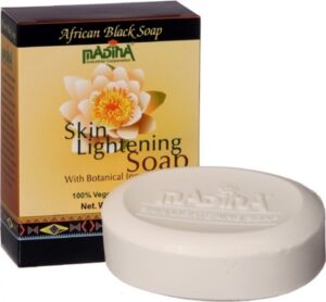 madina skin lightening botanical african black soap [3.5 oz.]