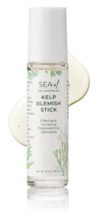 sea el kelp blemish stick skincare pimple blackhead & acne spot treatment witch hazel rosemary & tea tree oil serum & skin toner for women & men, all skin types - .33 oz