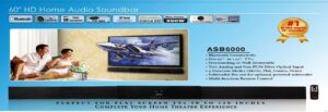 apex digital asb 6000 hd digital home theater sound bar, 350w