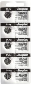 energizer 357/303 zero mercury batteries , 12 pack