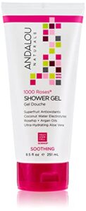 andalou naturals 1000 roses soothing shower gel, 8.5 ounce