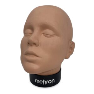 mehron makeup practice head |makeup practice face| mannequin head for makeup practice, special fx, & face painting for students