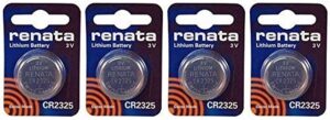 renata cr2325 batteries - 3v lithium coin cell 2325 battery (4 count)