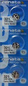 renata watch battery 321 0%hg mercury free x 3