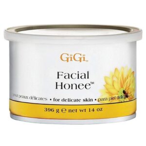 gigi tin honee wax facial 14 ounce jar (pack of 2)