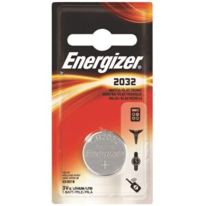 energizer watch/electronic battery 3 volt 2032, pack of 2